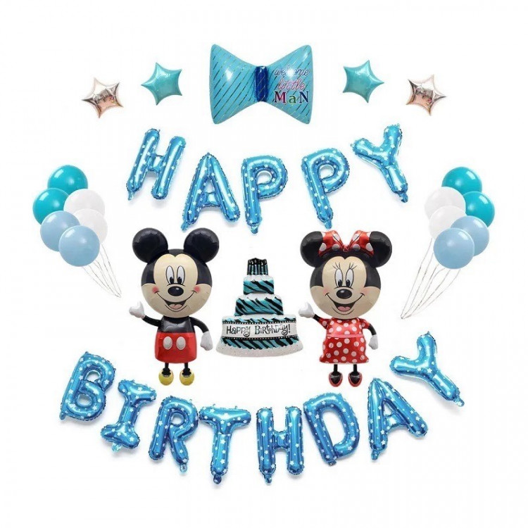Набор воздушных шаров Mickey Mouse фото зона День Рождения Купить ...